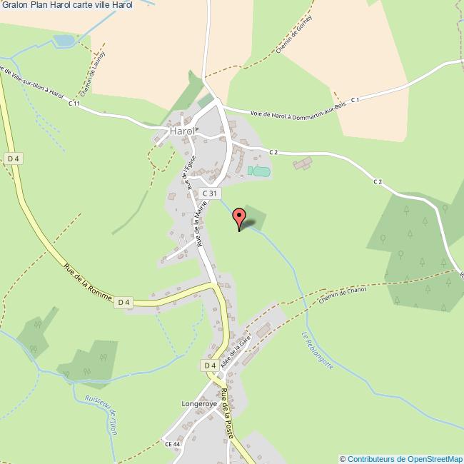 Plan Harol carte ville Harol