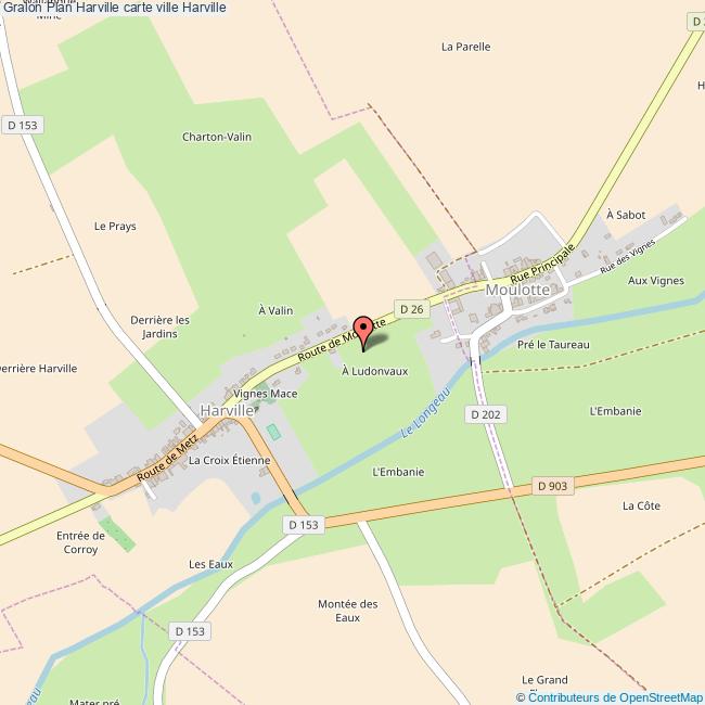 Plan Harville carte ville Harville