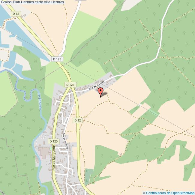 Plan Hermes carte ville Hermes