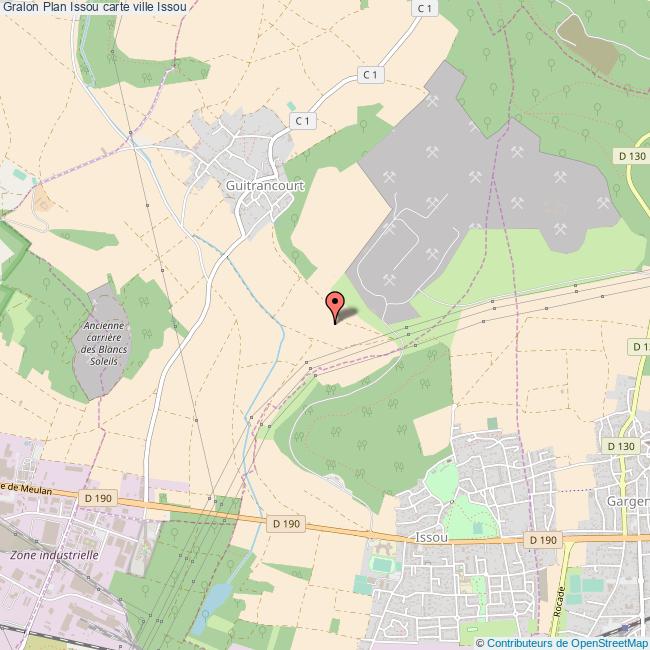 Plan Issou carte ville Issou