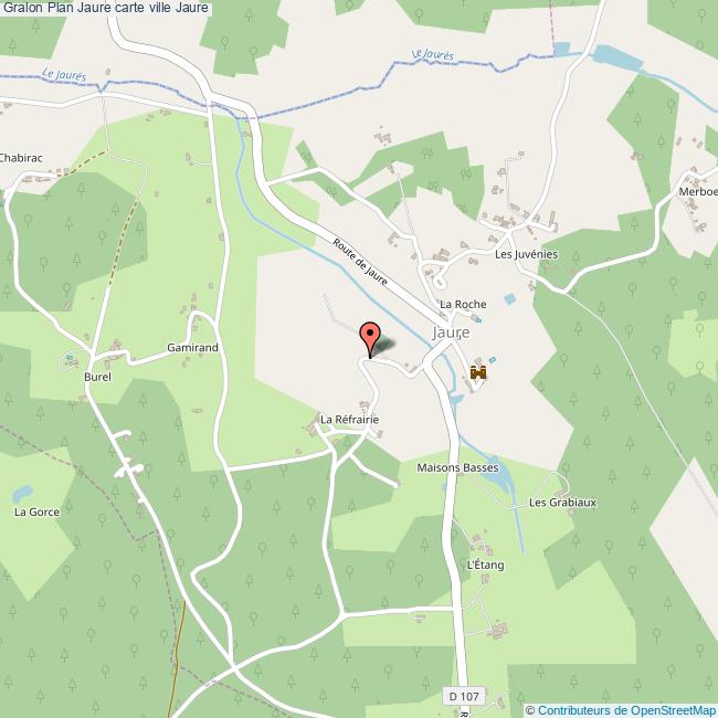 Plan Jaure carte ville Jaure