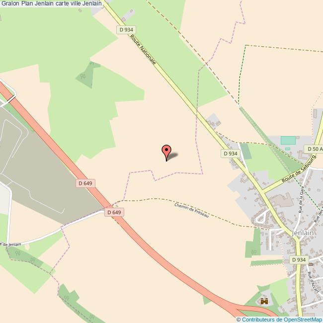 Plan Jenlain carte ville Jenlain