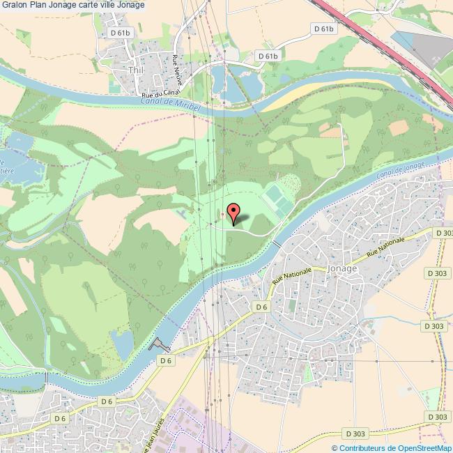 Plan Jonage carte ville Jonage