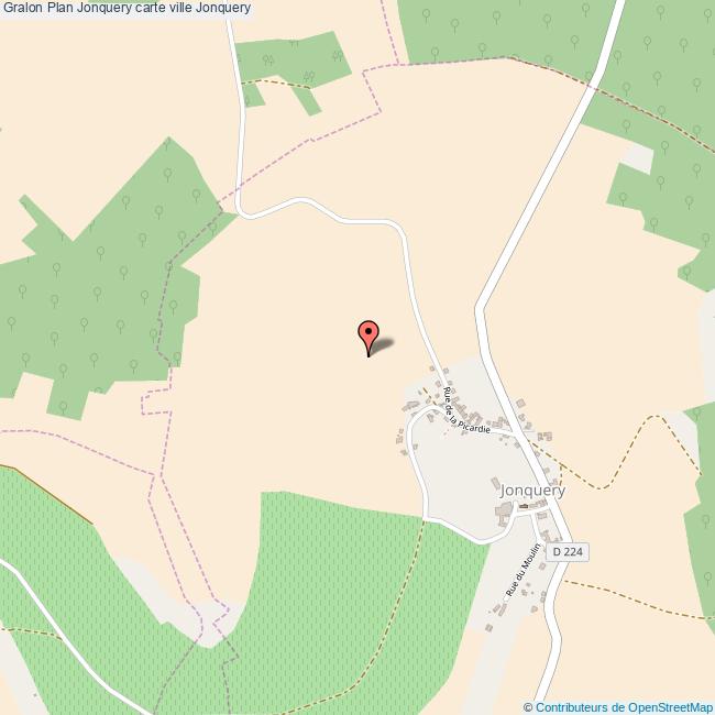 Plan Jonquery carte ville Jonquery
