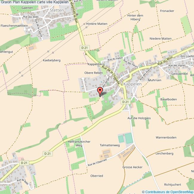 Plan Kappelen carte ville Kappelen