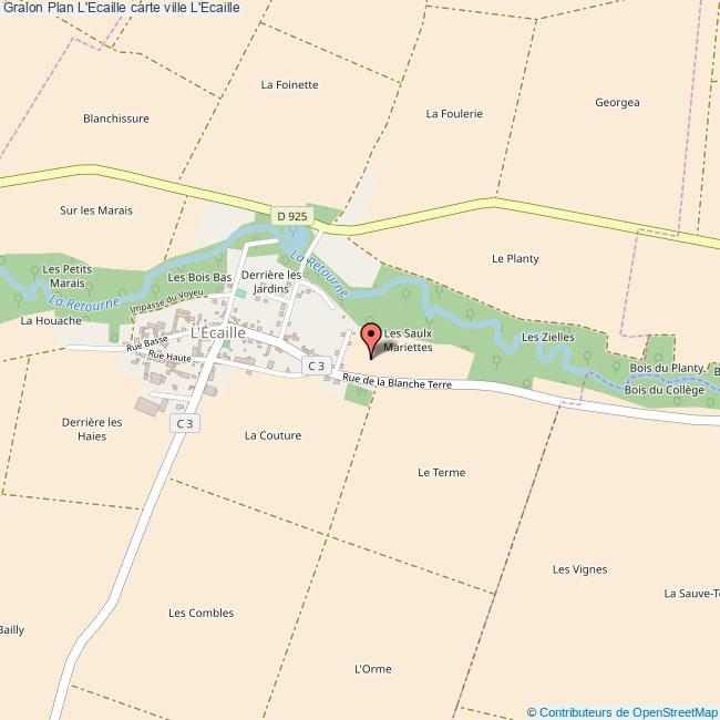 Plan L'Ecaille carte ville L'Ecaille