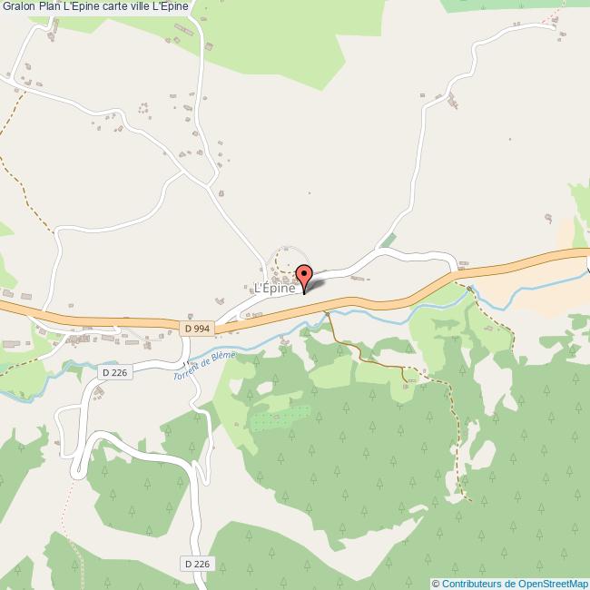 Plan L'Epine carte ville L'Epine