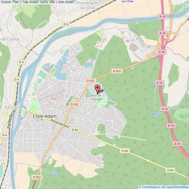 Plan L'Isle-Adam carte ville L'Isle-Adam