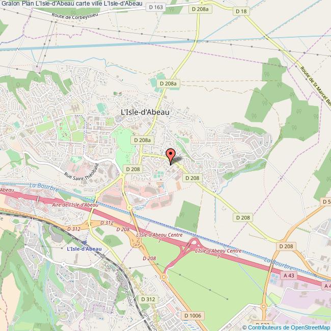 Plan L'Isle-d'Abeau carte ville L'Isle-d'Abeau