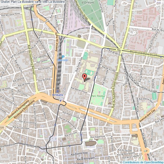 Plan La Bussière carte ville La Bussière