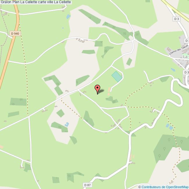 Plan La Cellette carte ville La Cellette