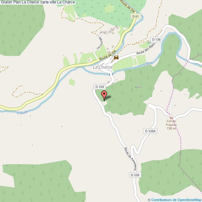 Plan La Charce carte ville La Charce