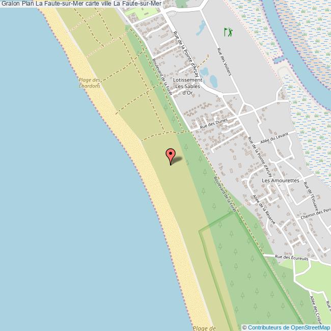 Plan La Faute-sur-Mer carte ville La Faute-sur-Mer