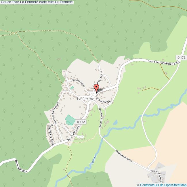 Plan La Fermeté carte ville La Fermeté