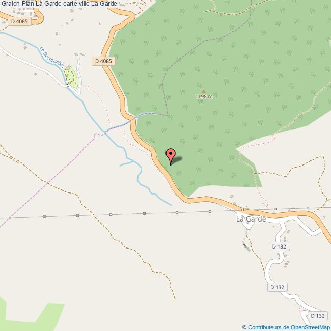 Plan La Garde carte ville La Garde