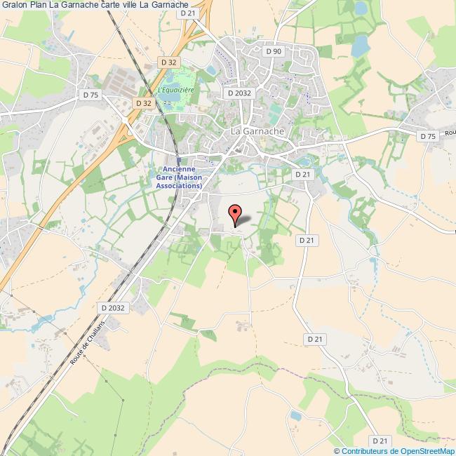 Plan La Garnache carte ville La Garnache
