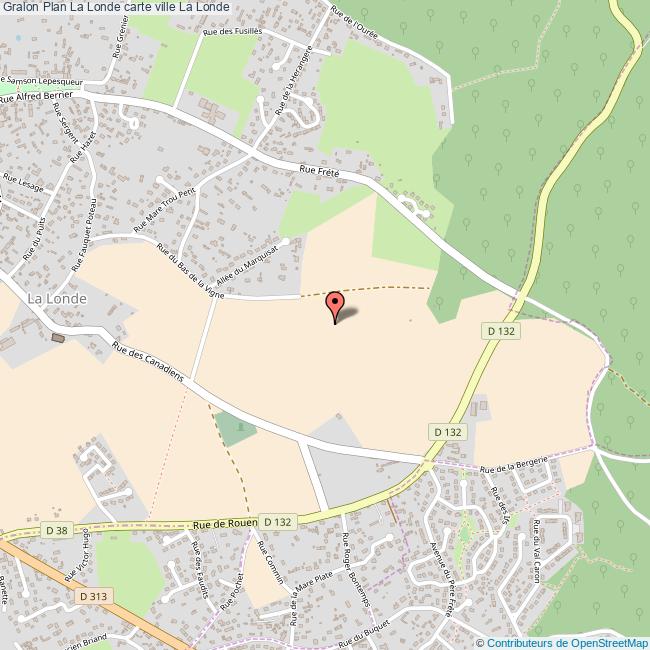 Plan La Londe carte ville La Londe