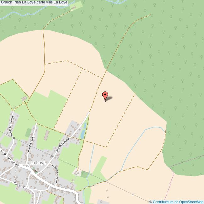 Plan La Loye carte ville La Loye