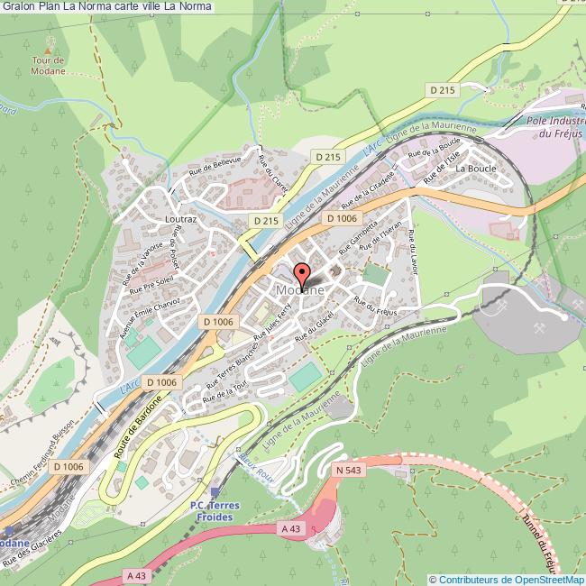 Plan La Norma carte ville La Norma