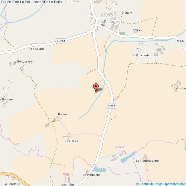 Plan La Pallu carte ville La Pallu