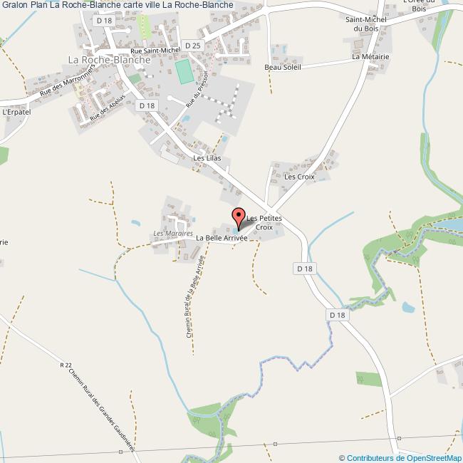 Plan La Roche-Blanche carte ville La Roche-Blanche