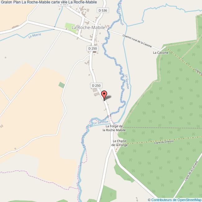 Plan La Roche-Mabile carte ville La Roche-Mabile