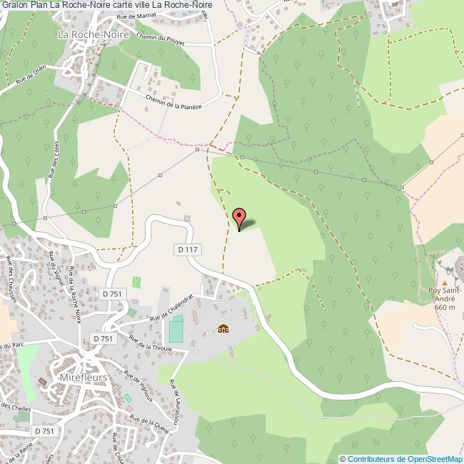 Plan La Roche-Noire carte ville La Roche-Noire