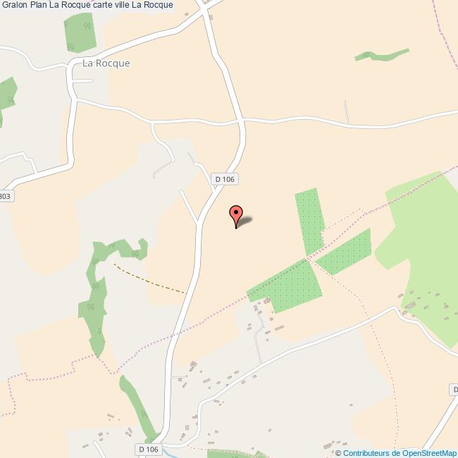 Plan La Rocque carte ville La Rocque