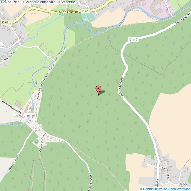 Plan La Vacherie carte ville La Vacherie