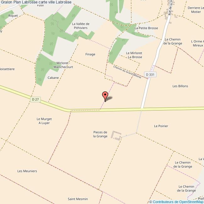 Plan Labrosse carte ville Labrosse
