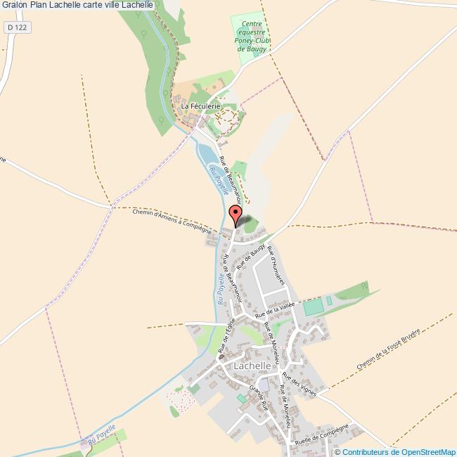 Plan Lachelle carte ville Lachelle