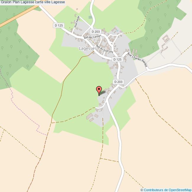 Plan Lagesse carte ville Lagesse