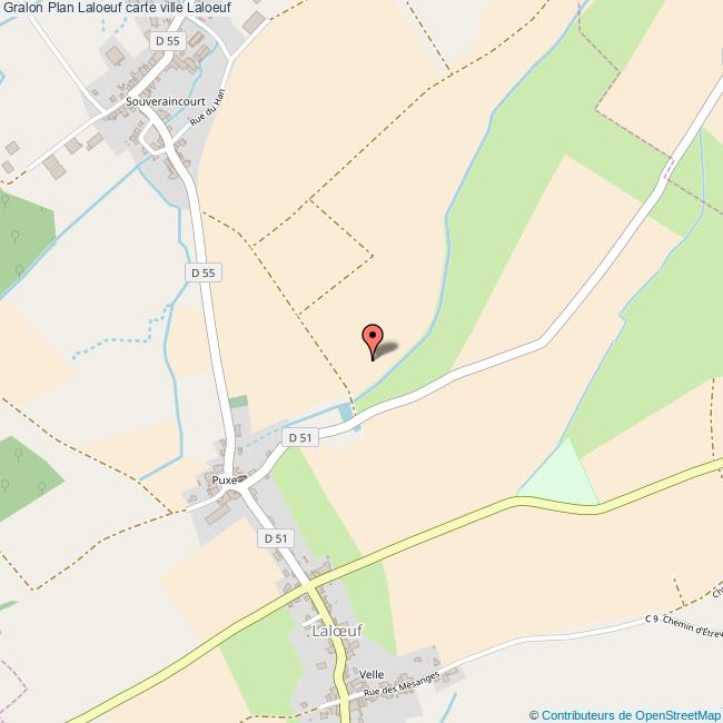 Plan Laloeuf carte ville Laloeuf