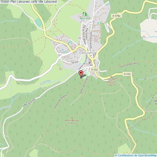 Plan Lalouvesc carte ville Lalouvesc