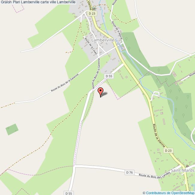 Plan Lamberville carte ville Lamberville