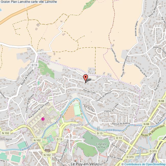 Plan Lamothe carte ville Lamothe