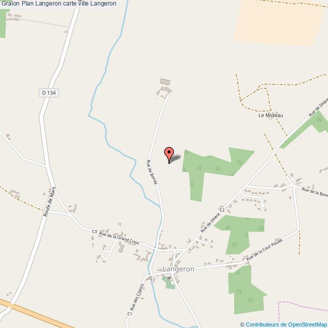 Plan Langeron carte ville Langeron