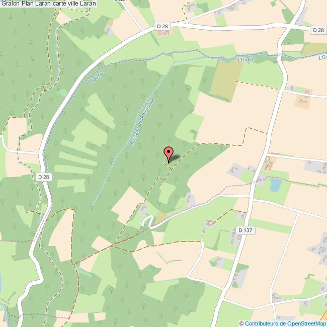 Plan Laran carte ville Laran