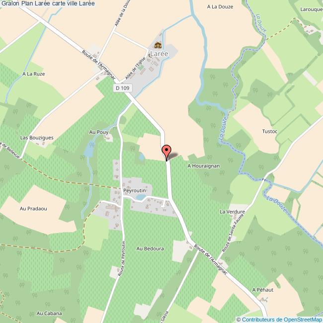 Plan Larée carte ville Larée