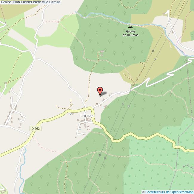 Plan Larnas carte ville Larnas