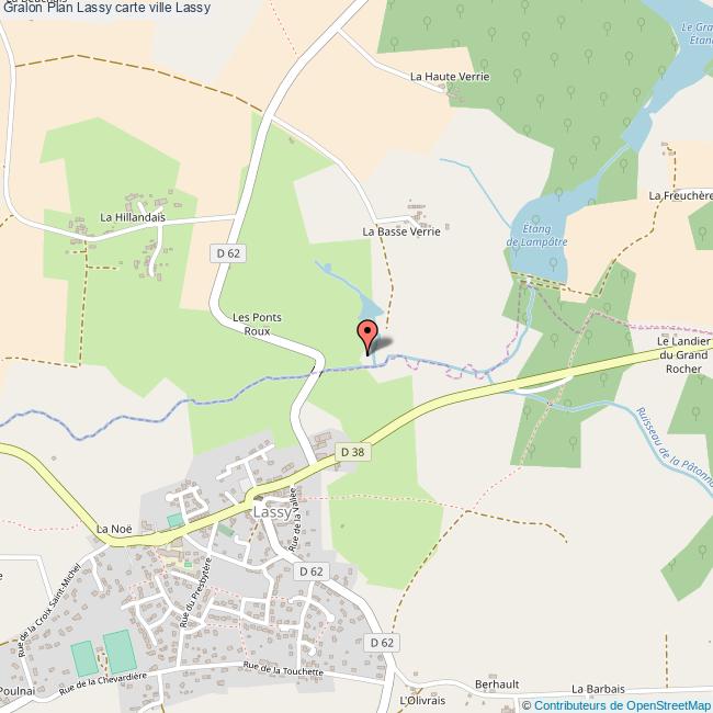 Plan Lassy carte ville Lassy