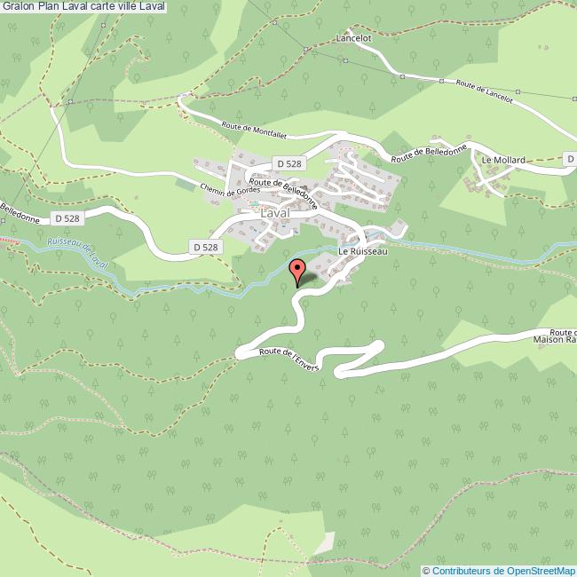 Plan Laval carte ville Laval