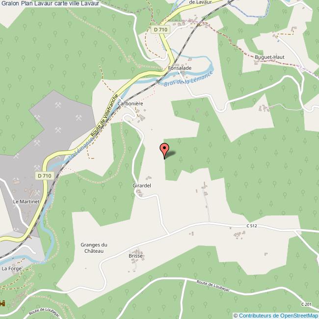 Plan Lavaur carte ville Lavaur