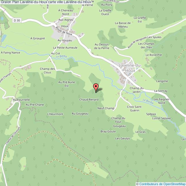 Plan Laveline-du-Houx carte ville Laveline-du-Houx