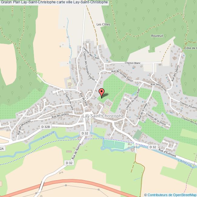 Plan Lay-Saint-Christophe carte ville Lay-Saint-Christophe