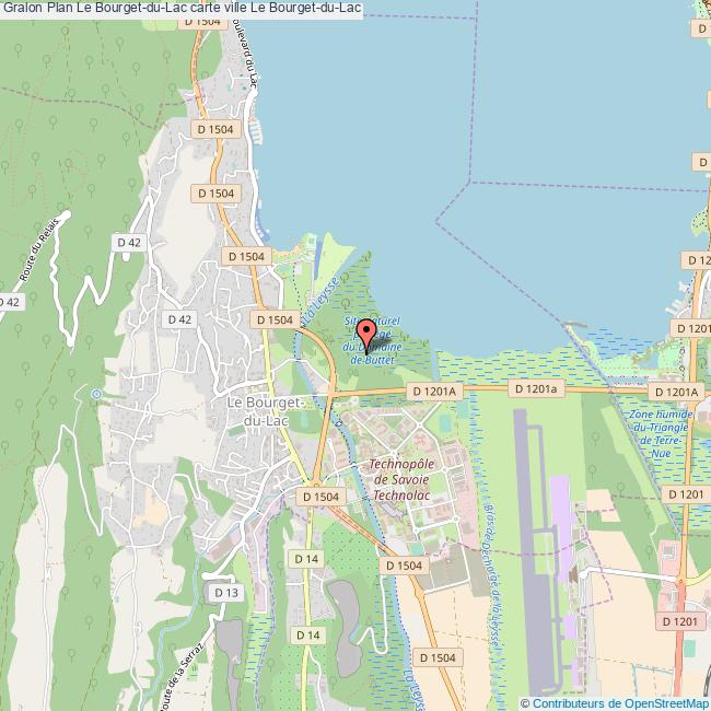 Plan Le Bourget-du-Lac carte ville Le Bourget-du-Lac
