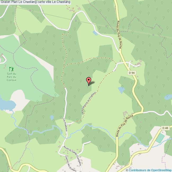 Plan Le Chastang carte ville Le Chastang