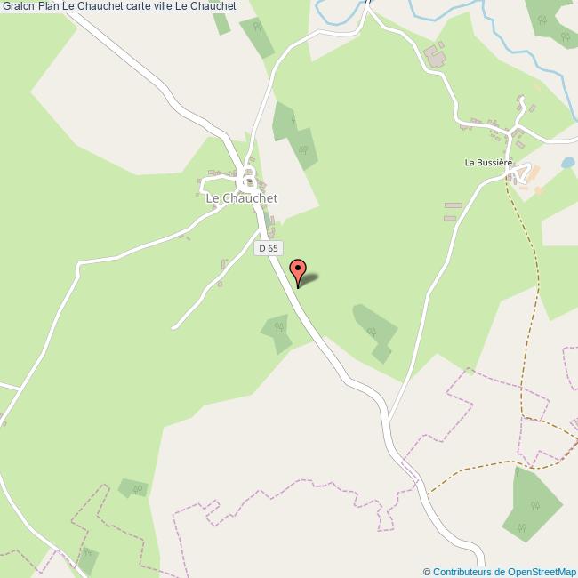 Plan Le Chauchet carte ville Le Chauchet