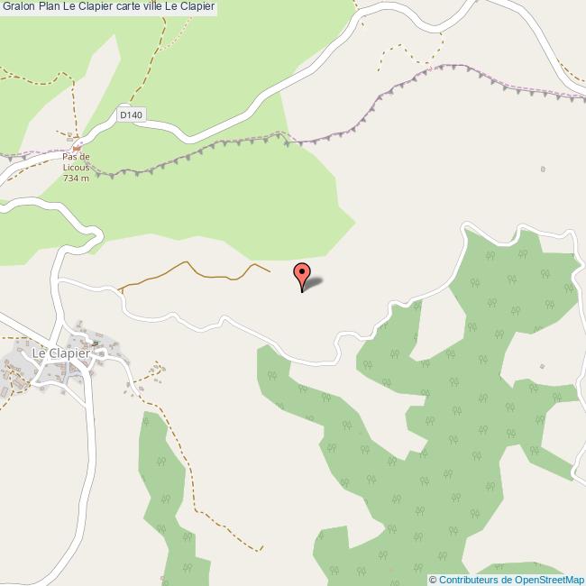 Plan Le Clapier carte ville Le Clapier