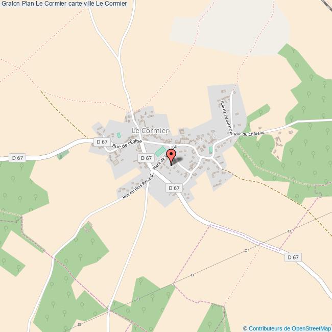 Plan Le Cormier carte ville Le Cormier